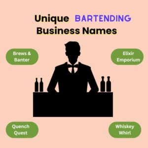 300+ Bartending Business Names (Catchy and Creative)