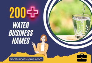 200+ Water Business Names (Mineral and Drinking)
